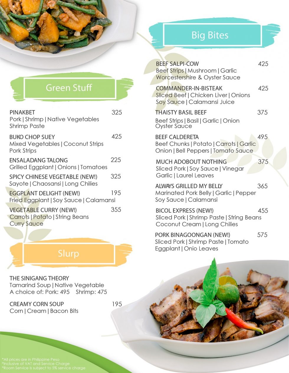 Garden Cafe Menu - Patio Pacific Boracay